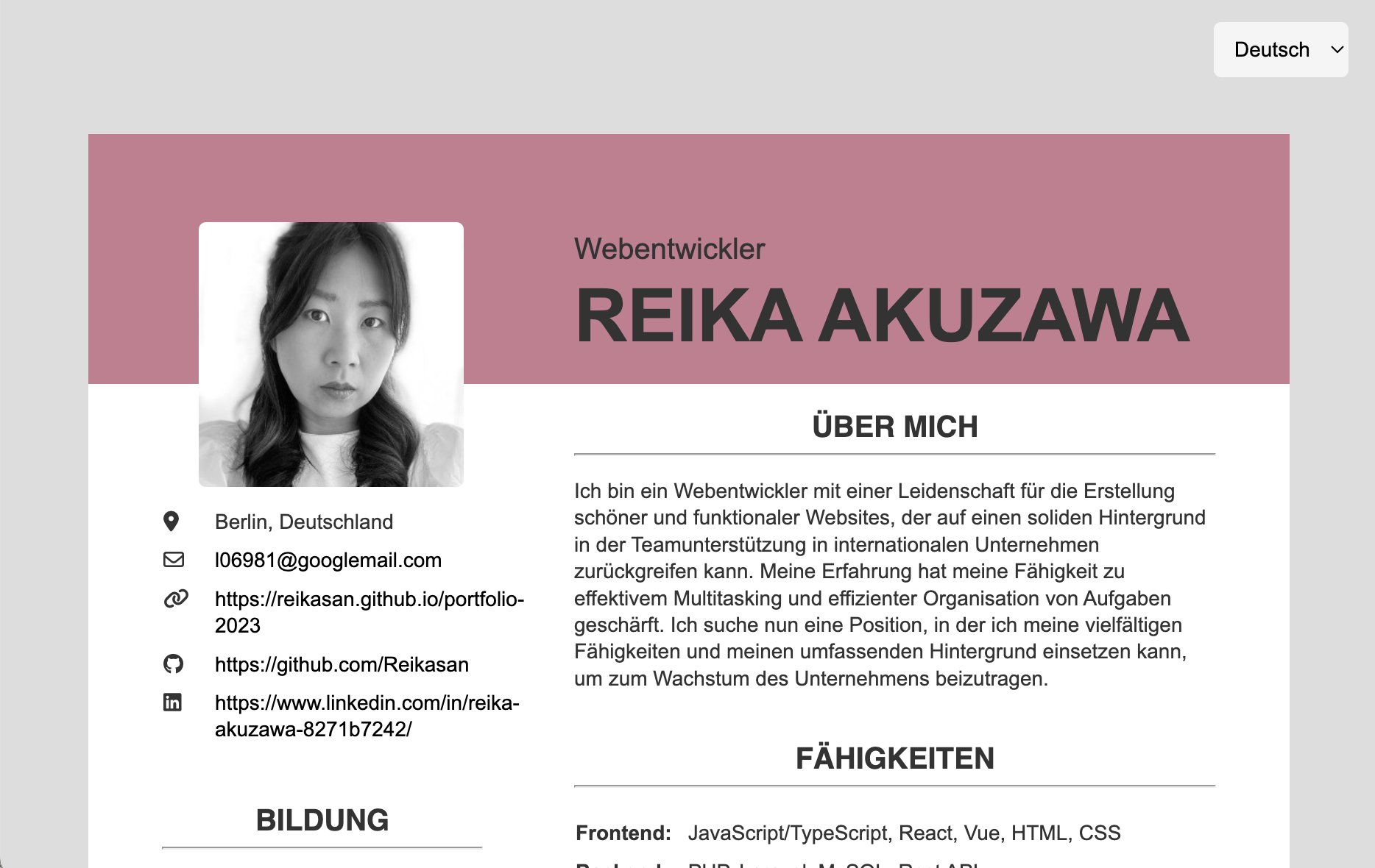 CV Template